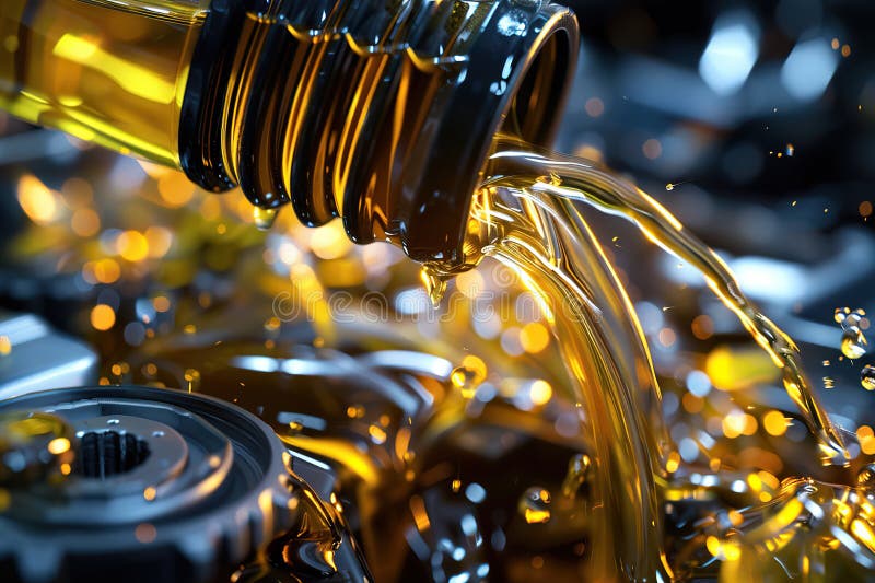 Generative Ai on Theme of Beautiful Texture Surface Motor Oil, Design ...