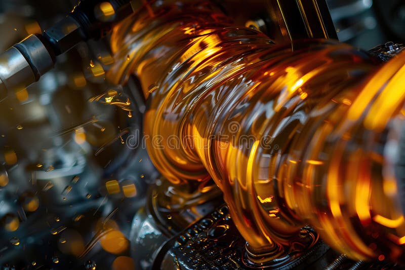 Generative Ai on Theme of Beautiful Texture Surface Motor Oil, Design ...