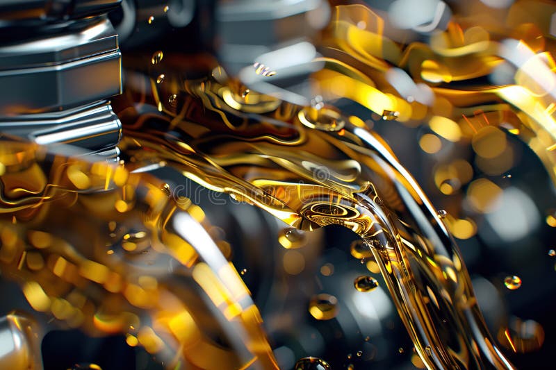 Generative Ai on Theme of Beautiful Texture Surface Motor Oil, Design ...