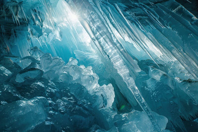 Generative Ai on Theme of Beautiful Transparent Icicles for Design ...