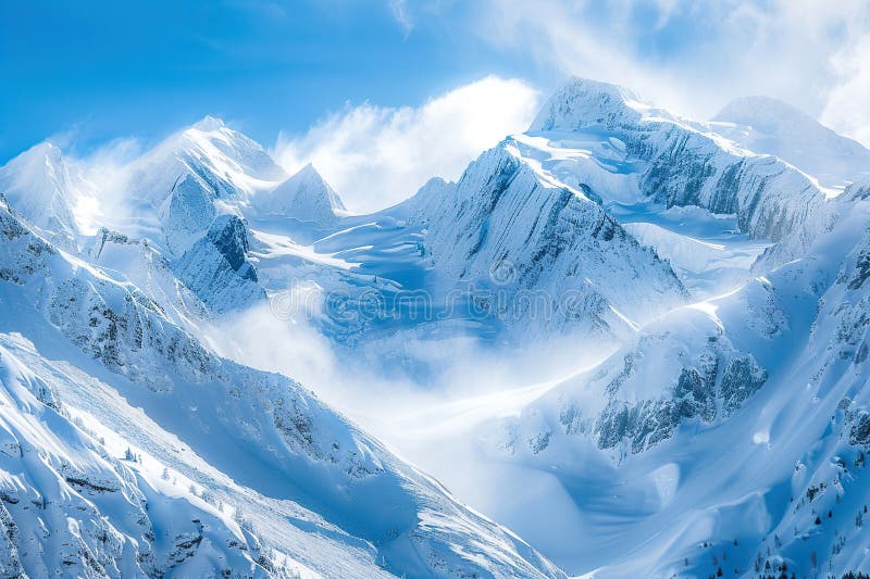 Generative Ai on Theme of Descent of an Huge Avalanche from the ...