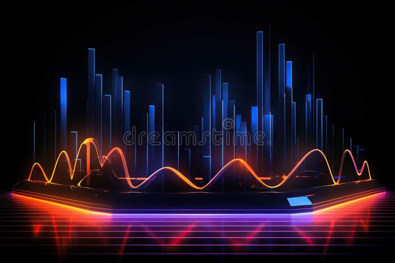 Generative Ai on Theme Modern Musical Wave Equalizer Showing Volume on ...