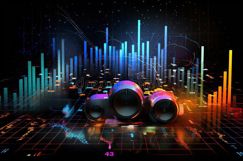 Generative Ai on Theme Modern Musical Wave Equalizer Showing Volume on ...