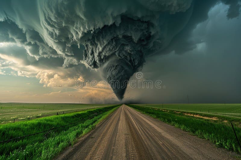 Generative Ai on Theme of Scary Ominous Huge Hurricane Tornado ...