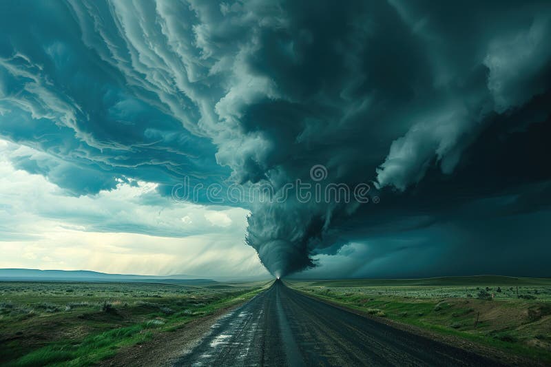 Generative Ai on Theme of Scary Ominous Huge Hurricane Tornado ...
