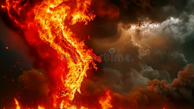 Generative Ai on Theme of Scary Ominous Huge Hurricane Tornado ...