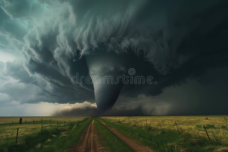 Generative Ai on Theme of Scary Ominous Huge Hurricane Tornado ...