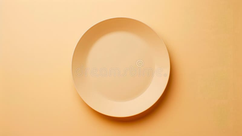 Generative AI Top View of Isolated of Colored Background Empty Round ...