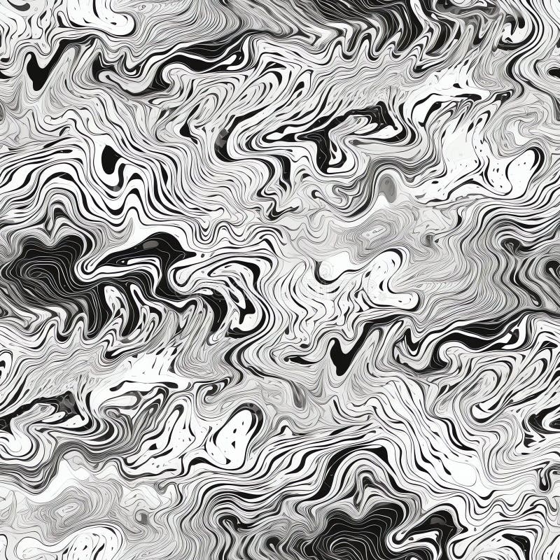 Generative AI Topographic Map Seamless Pattern- Stock Illustration ...