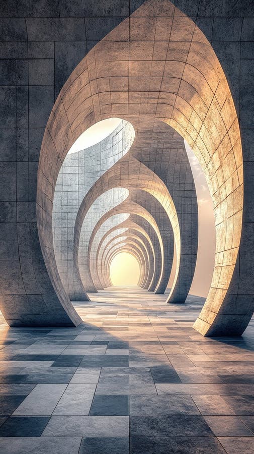 Tunnel with Bright Light at the End Creating a Pathway for Exploration ...