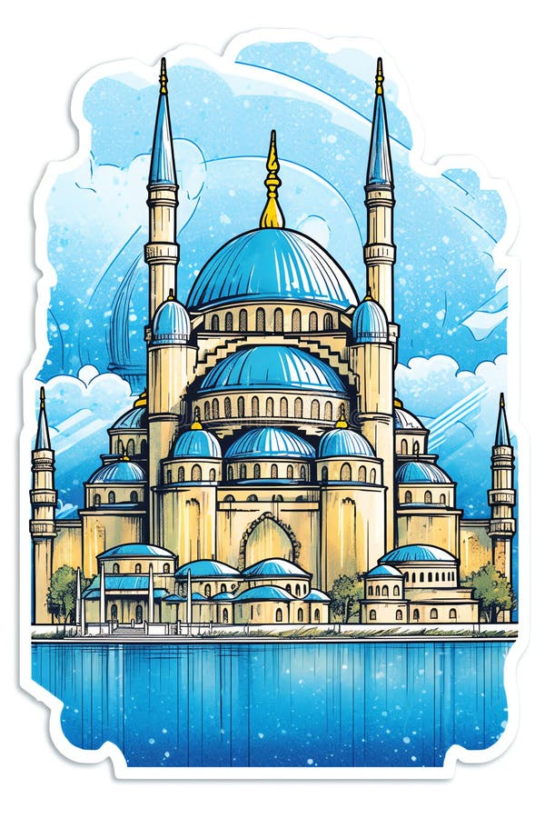 Generative AI Turkey National Elements with- Stock Illustration ...