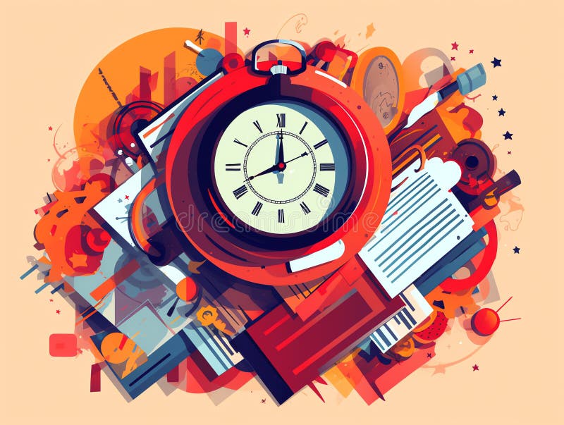 Generative AI Urgent Work- stock illustration. Illustration of messy ...