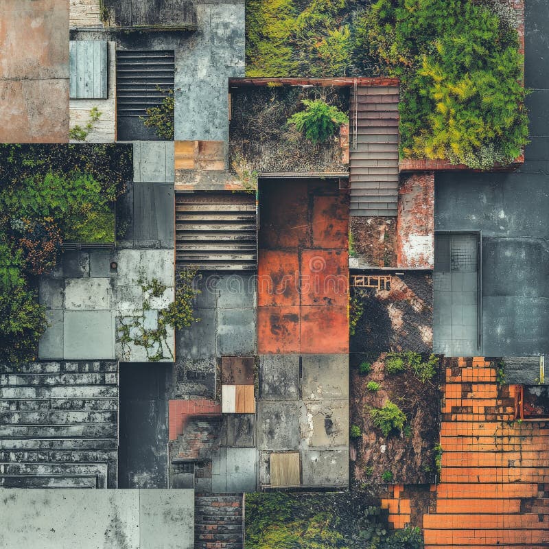 Various Colored Concrete Blocks Arranged Together for Construction or ...
