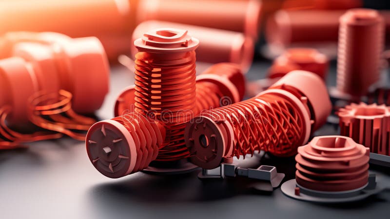 1265_Various_compression_molded_3 Stock Illustration - Illustration of ...