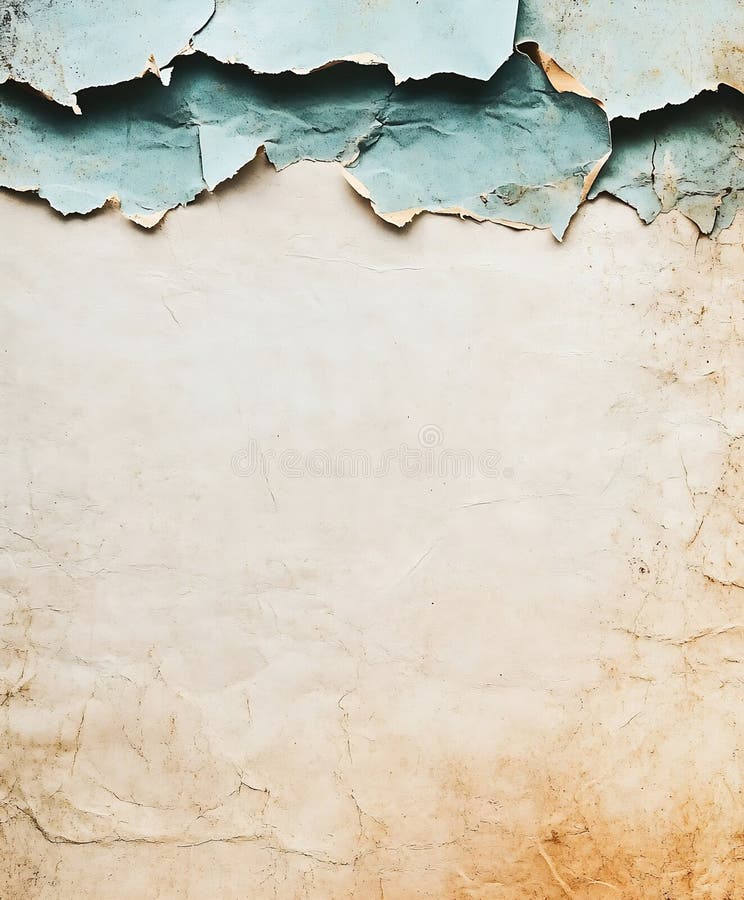 Generative AI Vintage Worn Paper Texture with Torn Edges for Creative ...