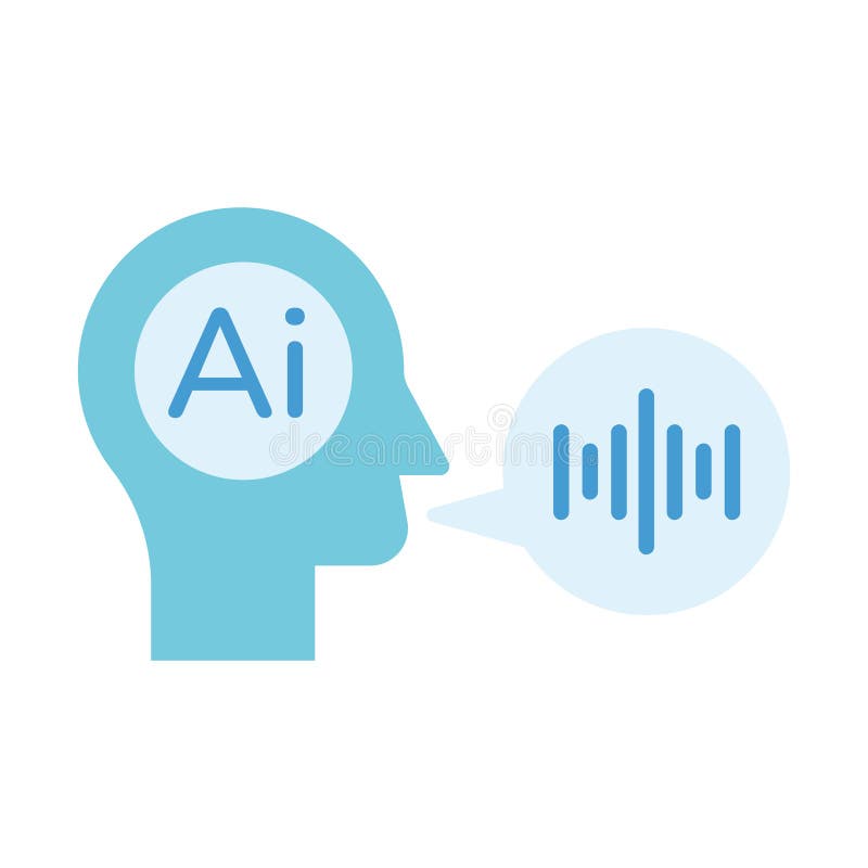 Generative AI Voice Recognition Icon Stock Illustration - Illustration ...