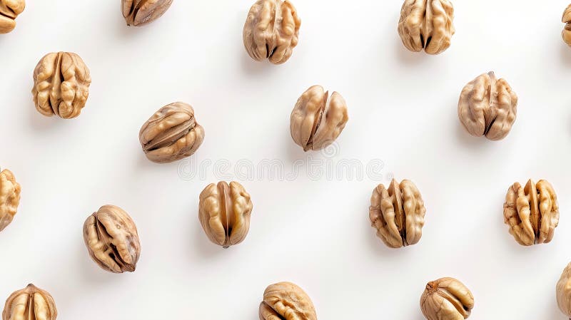 Generative AI Walnuts Isolated Walnut Kernel Nut on White Background ...