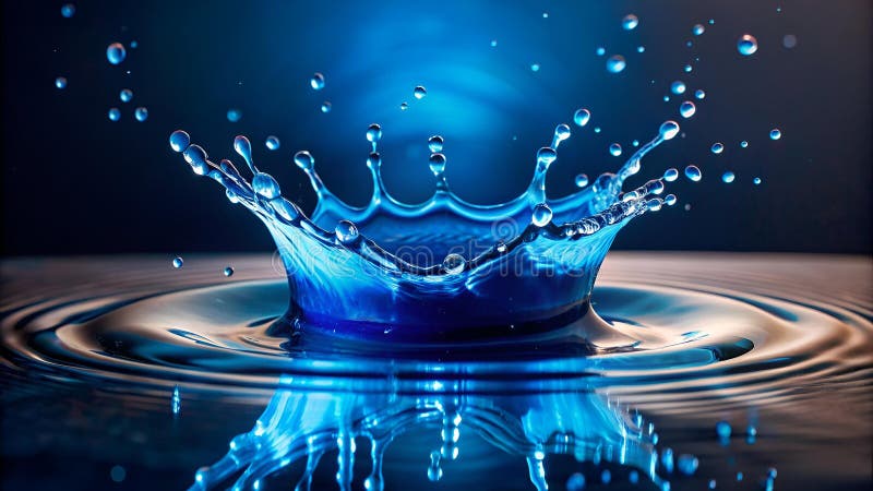 Blue splash stock illustration. Illustration of clean - 325116260