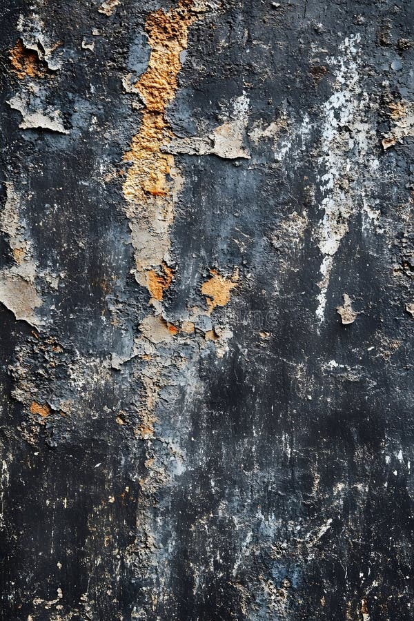 Generative AI Weathered Rusty Wall Texture with Flaky Paint and Eroded ...