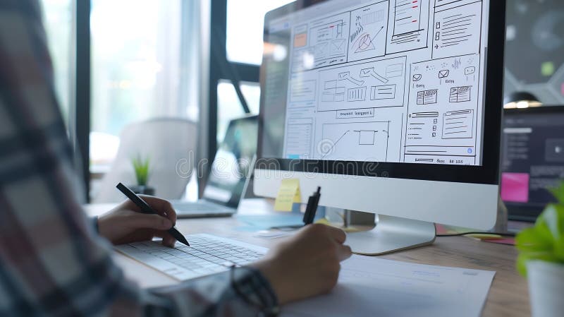 Generative AI Website Development UIUX Front End Designer Sketching ... Generative AI Website Development UIUX Front End Designer Sketching ...