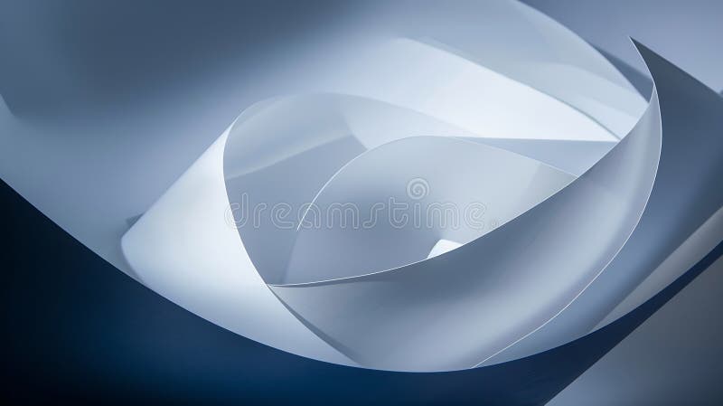 Generative AI White Paper and Navy Paper Business Concept. Stock ...