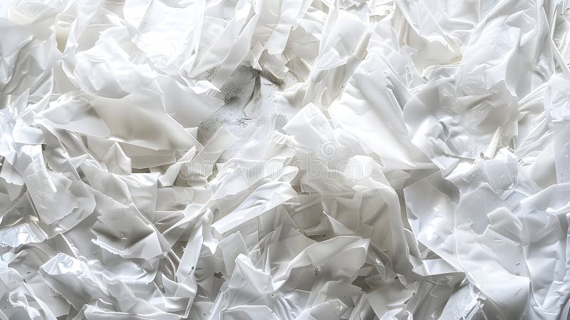 Generative AI White Plastic Waste with Textures As Background 2d Assets ...