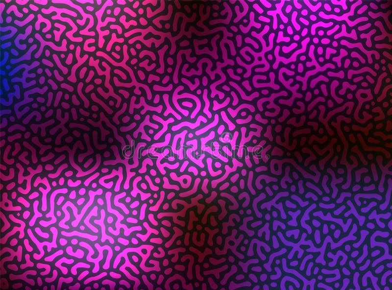 Generative Algorithm Psychedelic Background. Reaction-diffusion or ...