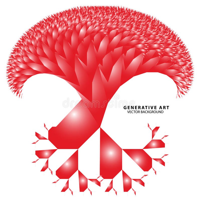 Generative Art Colorful Abstract Background Vector Template Stock ...