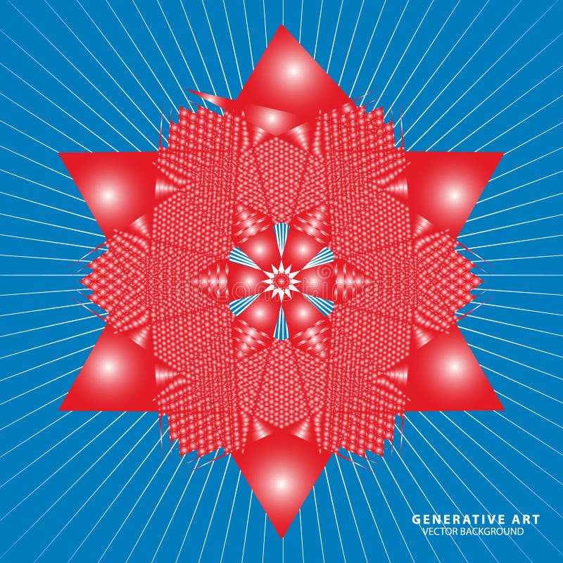 Generative Art Colorful Abstract Background Vector Template Stock ...