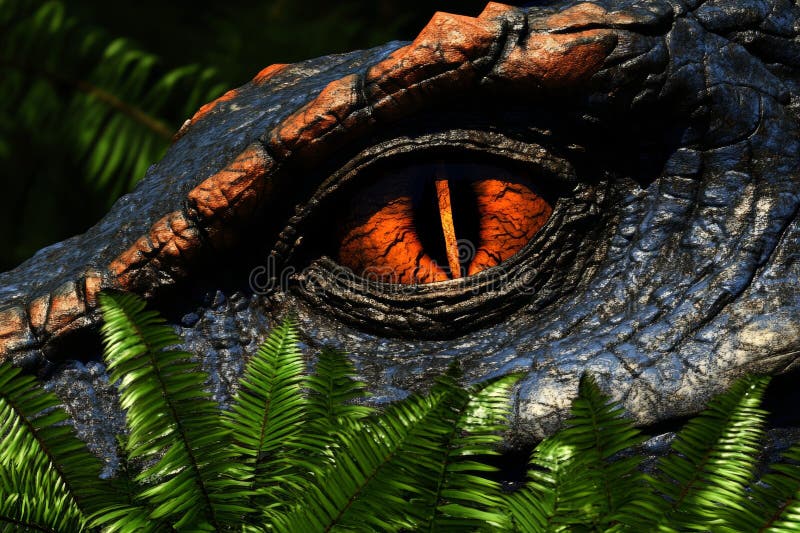 Generative Art of a Predator Dinosaur S Eye Stock Photo - Image of ...