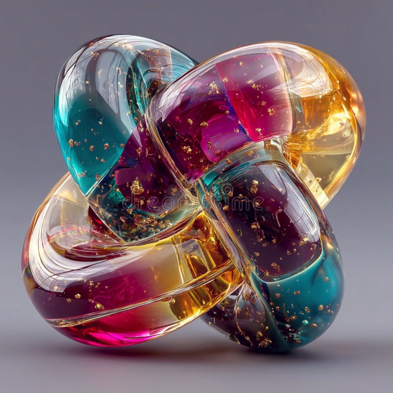 Abstract Modern Broken Glass Structure, Geometric Polyhedron Stock ...