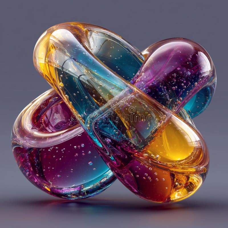 Abstract Modern Broken Glass Structure, Geometric Polyhedron Stock ...