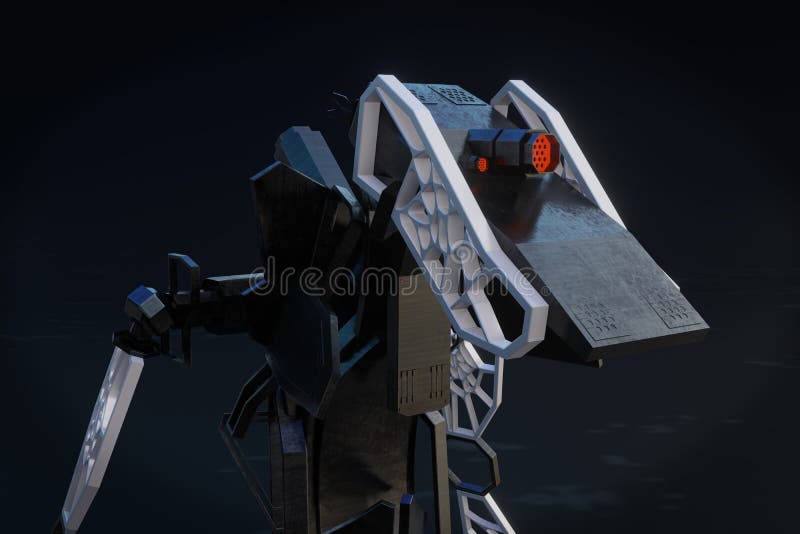 Generative Robot - 3D Illustration Stock Illustration - Illustration of ...