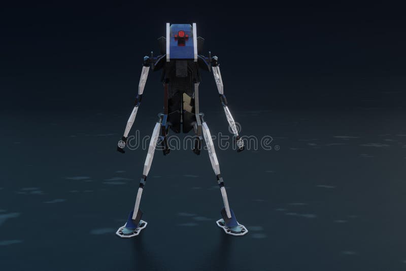 Generative Robot - 3D Illustration Stock Illustration - Illustration of ...