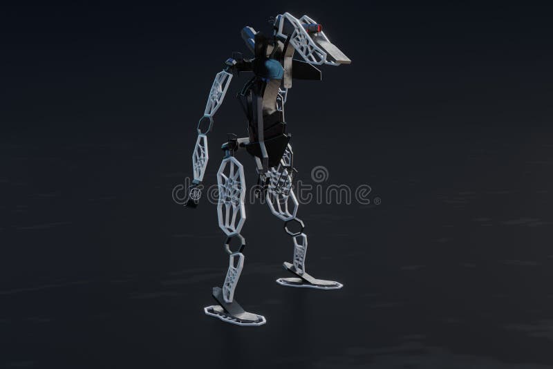 Generative Robot - 3D Illustration Stock Illustration - Illustration of ...