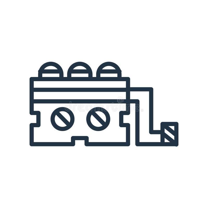 Diesel Generator Icon Isolated On White Background Stock Illustration ...