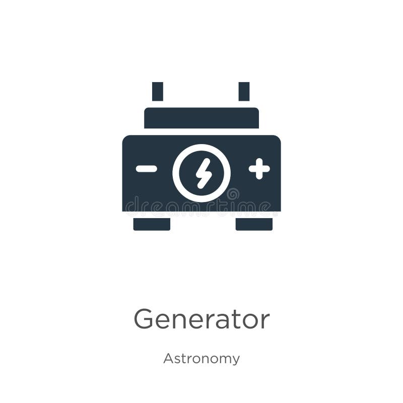 Generator Icon Vector. Trendy Flat Generator Icon from Astronomy ...