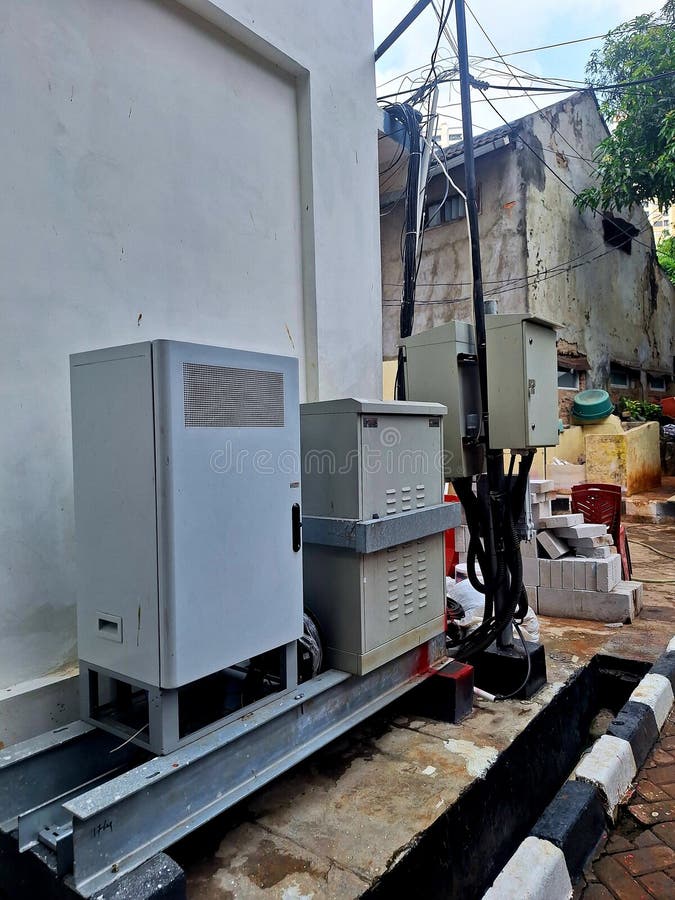 A Generator is an Important Element To Support a Job Stock Image ...