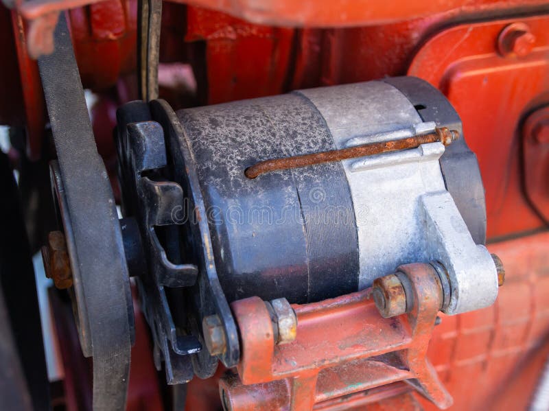 Generator of an Old Car Engine from the USSR Stock Photo - Image of ...