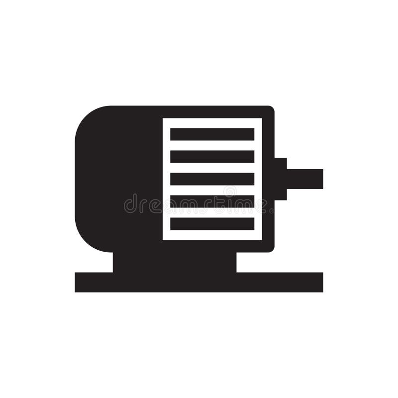 Generator power motor icon stock vector. Illustration of engine - 361568527