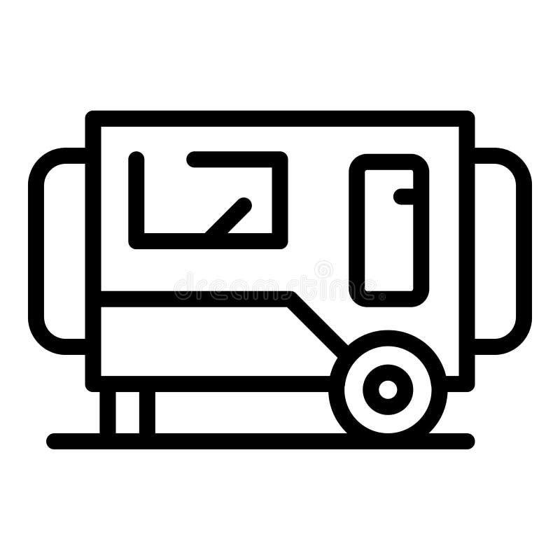 Generator Supply Icon Outline Vector. Power Engine Stock Vector ...