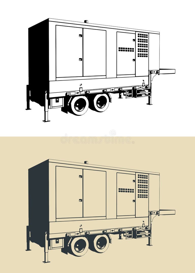 Generator Trailer Illustrations Stock Illustrations – 14 Generator ...