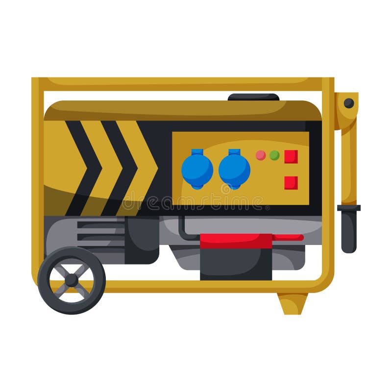 Generator Vector Icon.Cartoon Vector Icon Isolated on White Background ...