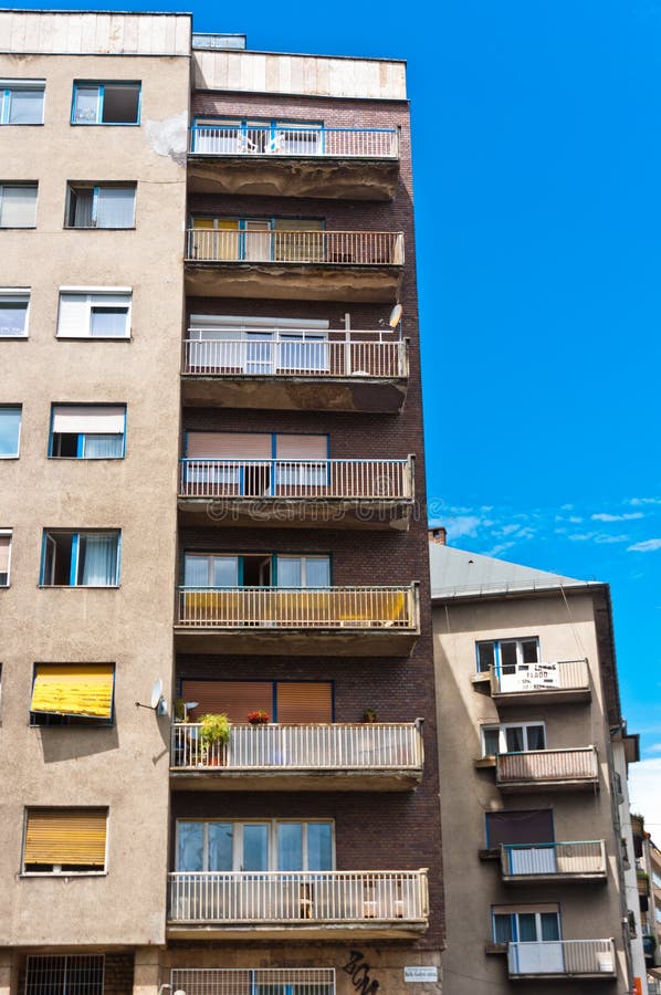 Generic apartment building stock photo. Image of front - 20978050