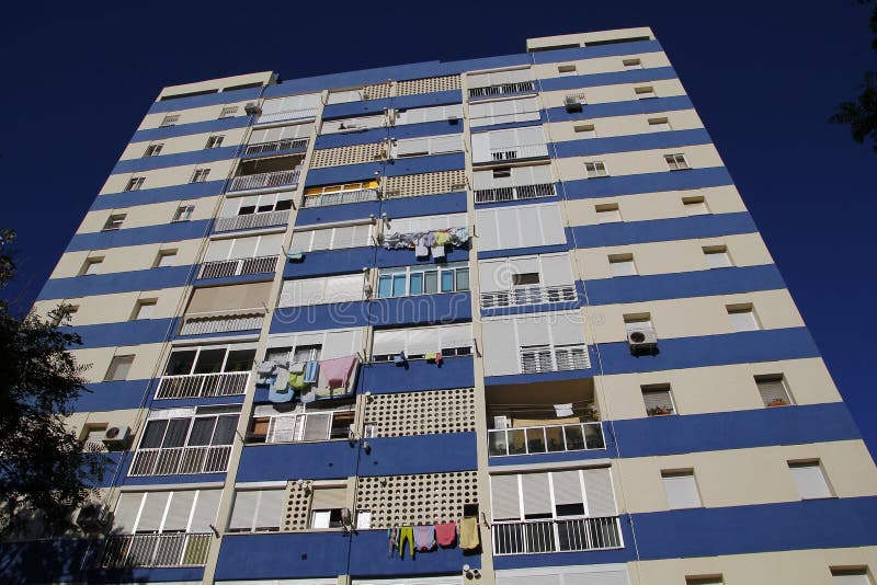 Generic Architecture in a Residential Building Stock Photo - Image of ...