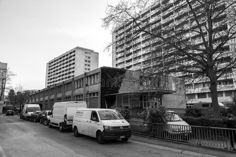 Generic Architecture and Street View from Geneva, Switzerland Editorial ...