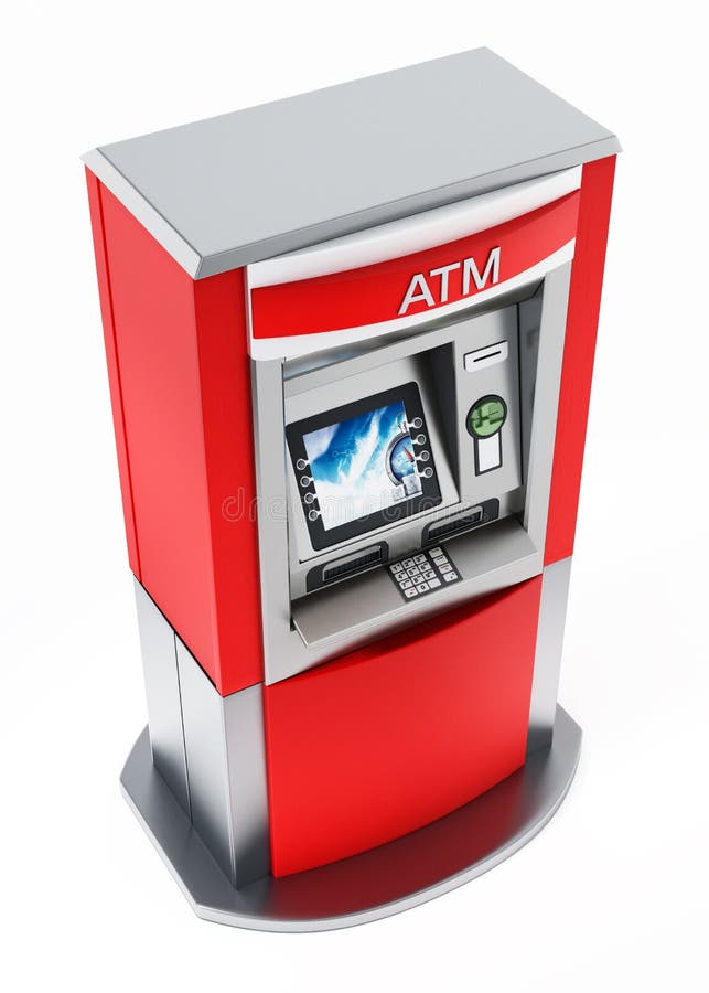 Generic ATM or Automated Teller Machine. 3D Illustration Stock ... Generic ATM or Automated Teller Machine. 3D Illustration Stock ...