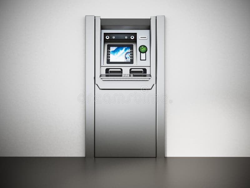 Generic ATM or Automated Teller Machine. 3D Illustration Stock ... Generic ATM or Automated Teller Machine. 3D Illustration Stock ...