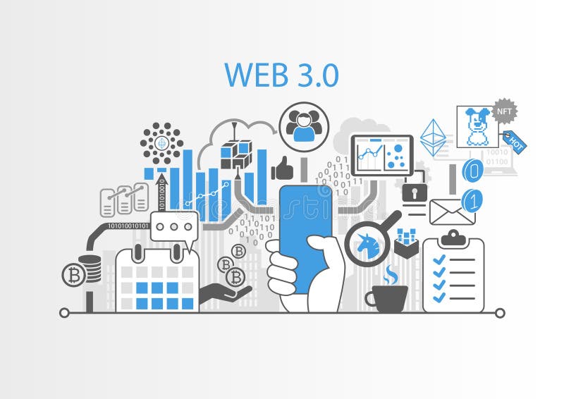 Web 3.0 or Web3 Banner Design, Vector Stock Vector - Illustration of ...