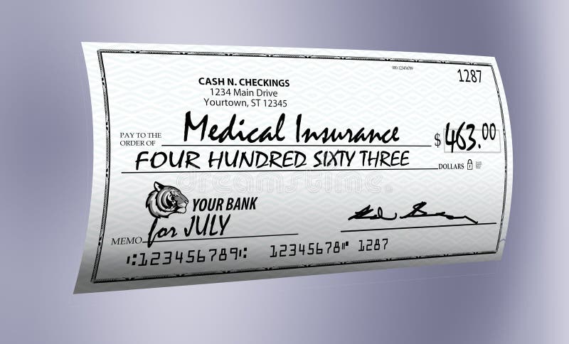This is a Generic Bank Check with Generic Logos, Numbers and Names ...